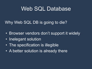 Html5 storage and browser storage | PPT
