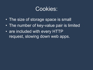Html5 storage and browser storage | PPT