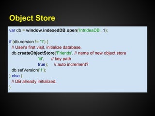 HTML5 Storage/Cache | PPT