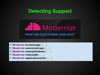 HTML5 Storage/Cache | PPT