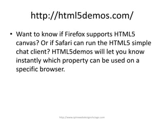 Tools for HTML5 | PPT