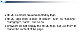 HTML5 Topic 1 | PPT