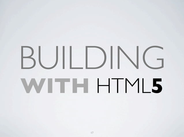 [O'Reilly] HTML5 Design | PPT