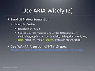 HTML5 Accessibility | PPT