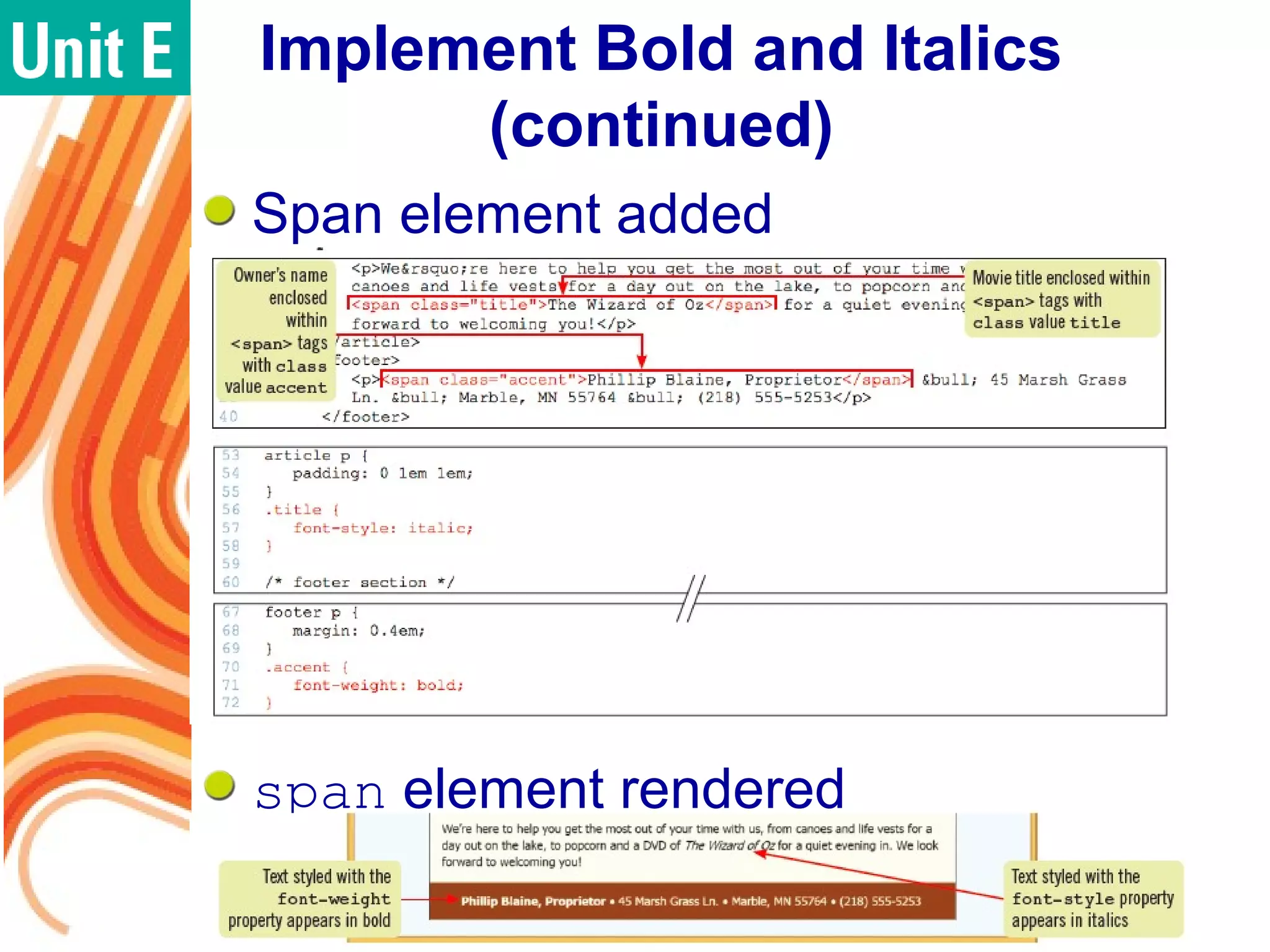 Formatting text with CSS | PPT