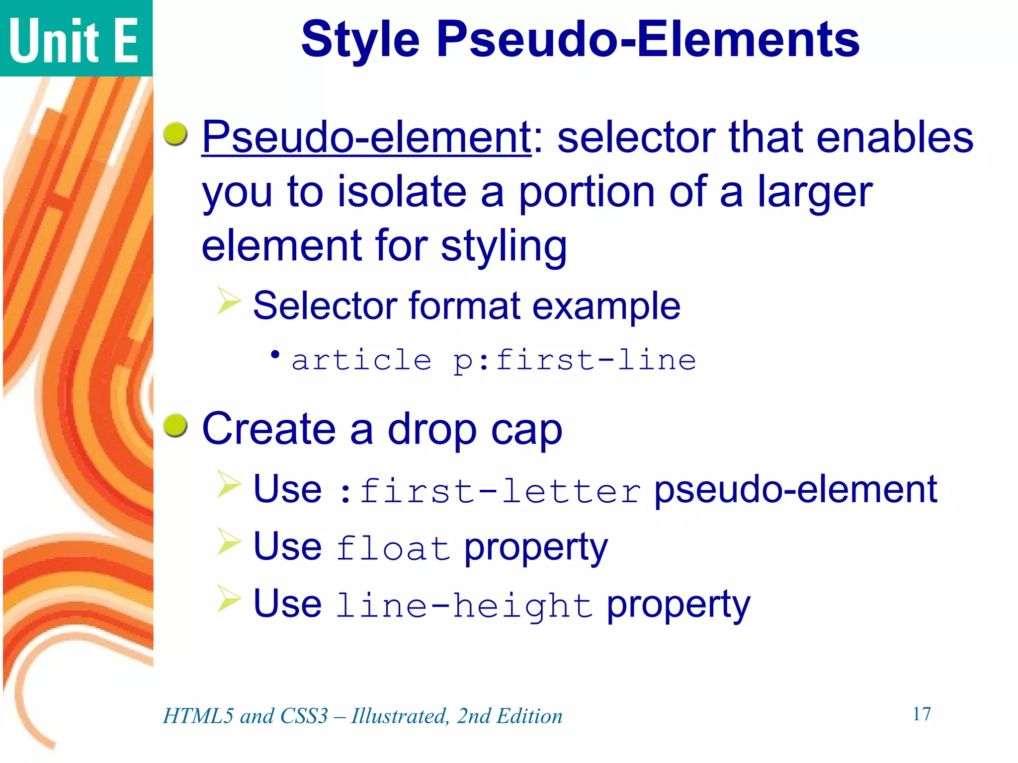 Formatting text with CSS | PPT