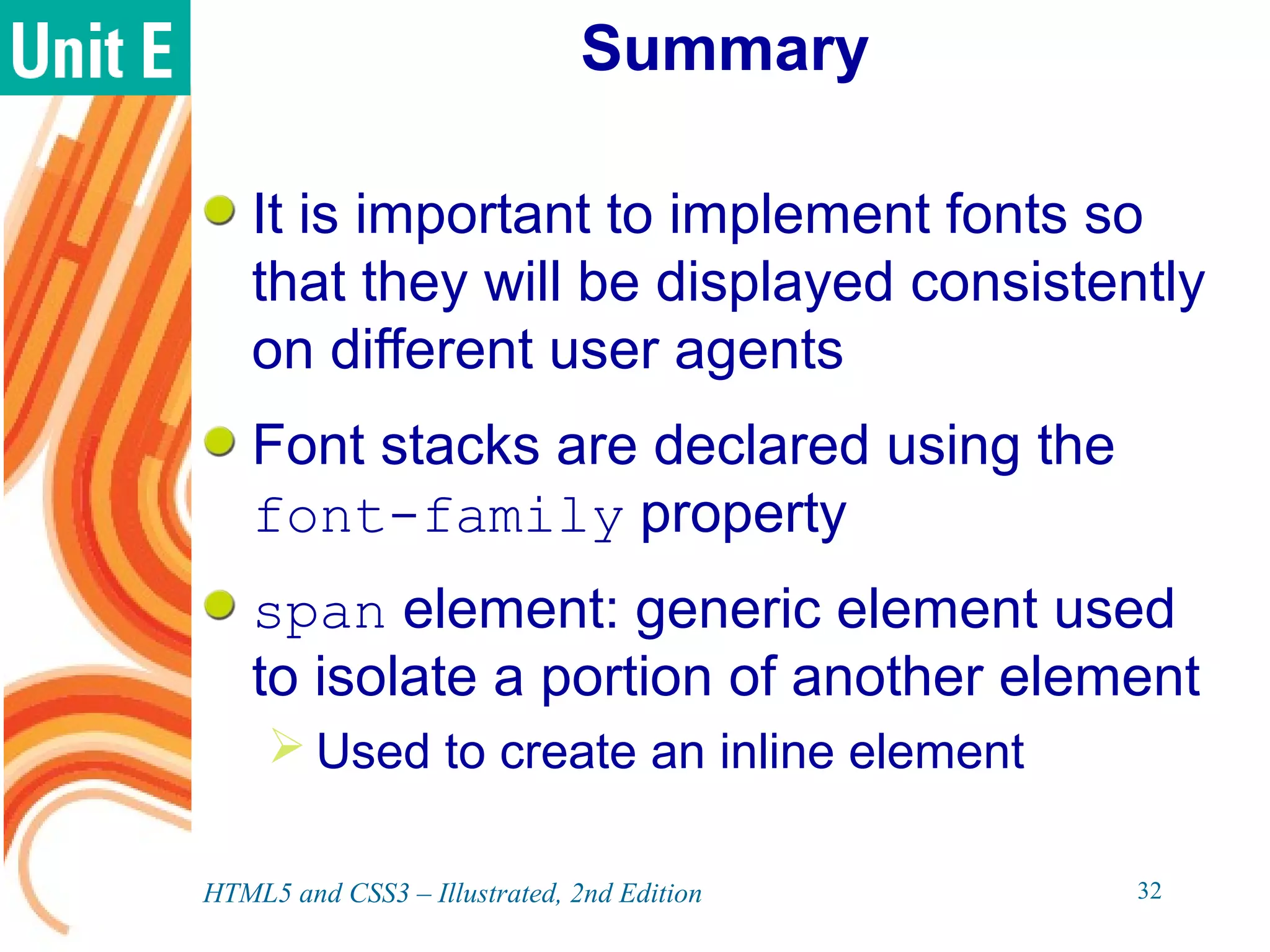 Formatting text with CSS | PPT