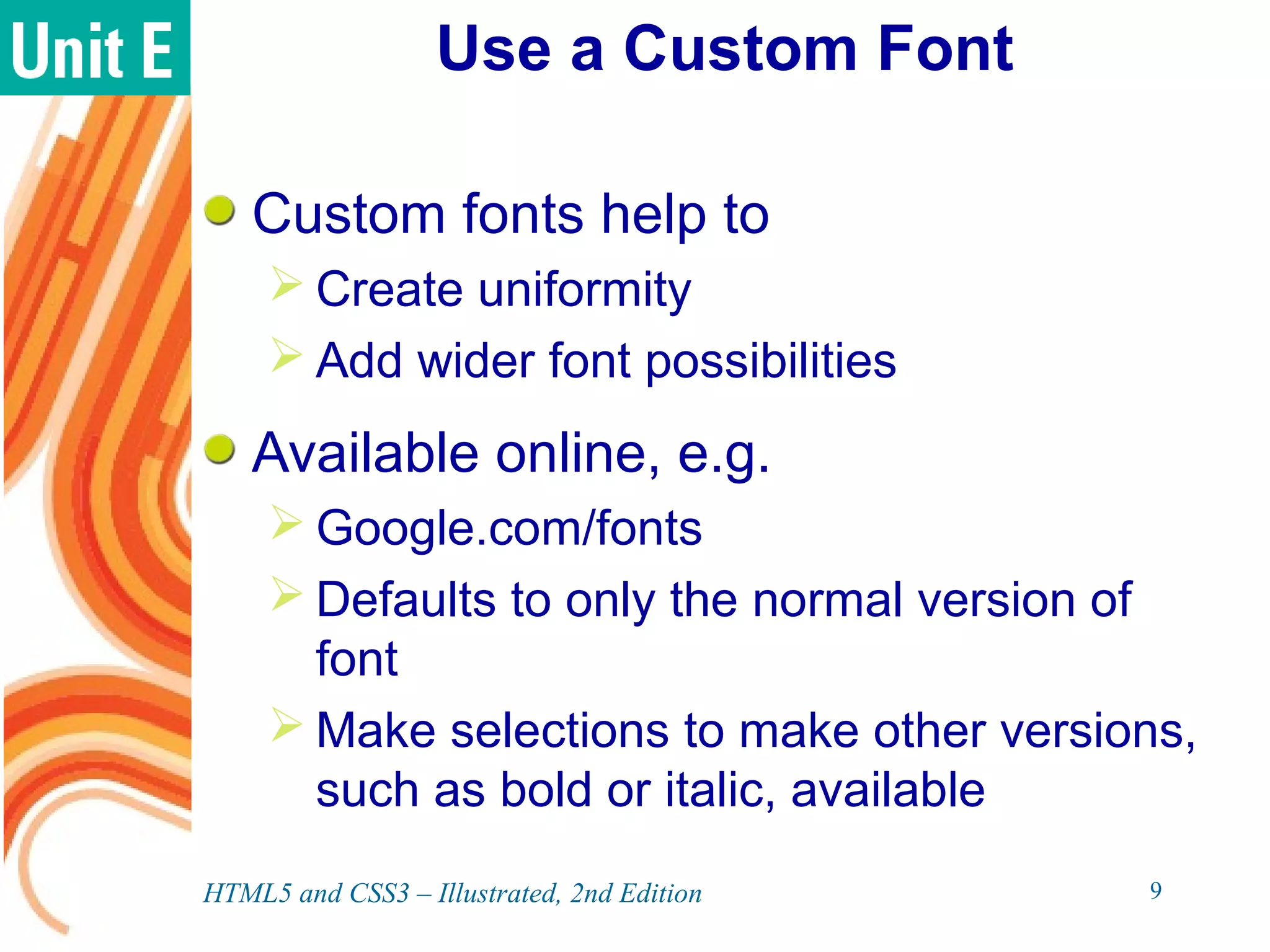 Formatting text with CSS | PPT