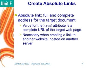 Working with Links | PPT