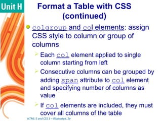 Organizing Content with Lists and Tables | PPT