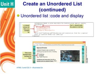 Organizing Content with Lists and Tables | PPT