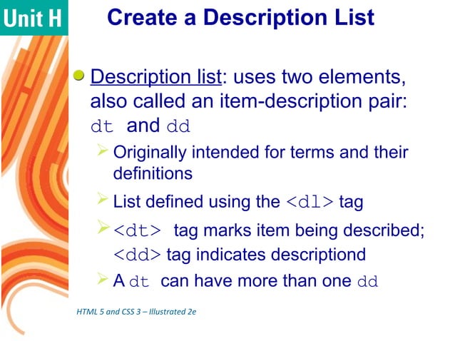 Organizing Content with Lists and Tables | PPT