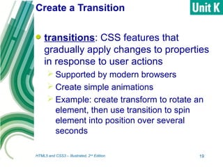Creating Visual Effects and Animation | PPT | Web Design and HTML | Internet