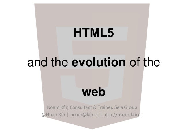 Html5 And The Evolution Of The Web