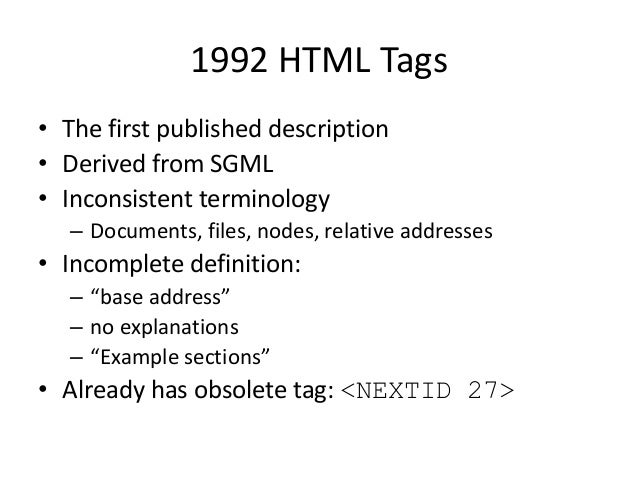 HTML5 and the Evolution of the Web