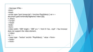 Html 5 full course | PPTX