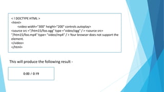Html 5 full course | PPTX