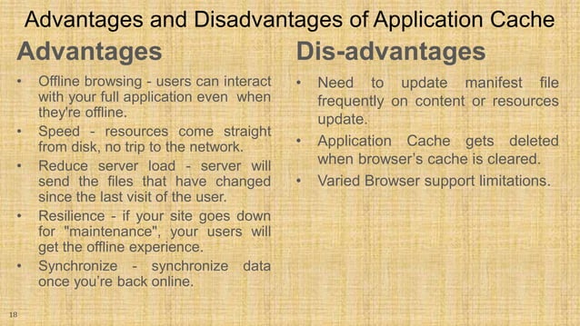 Html5 cache mechanism & local storage | PPT