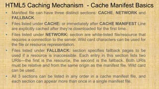 Html5 cache mechanism & local storage | PPT