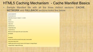 Html5 cache mechanism & local storage | PPT