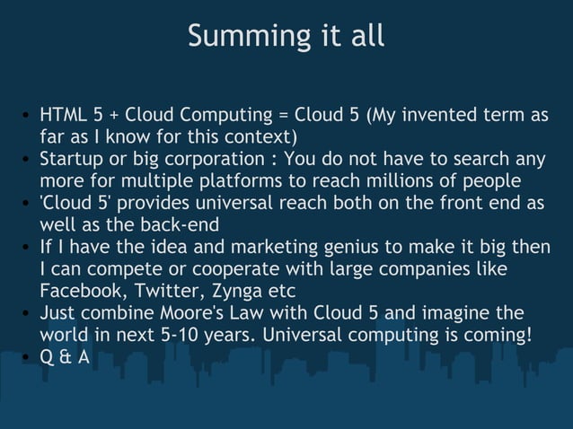Html 5 cloud_computing_the_new_wintel | PPT | Computing | Technology ...