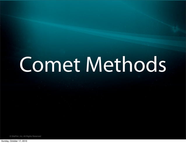 Intro to WebSockets and Comet | PDF