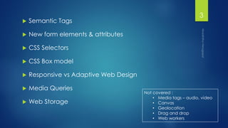 Introduction to HTML5 and CSS3 | PDF | Web Design and HTML | Internet