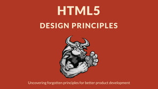 HTML5 design principles | PDF | Web Design and HTML | Internet
