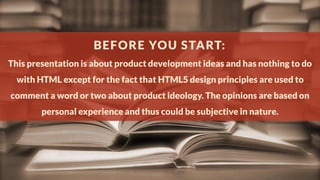 HTML5 design principles | PDF | Web Design and HTML | Internet