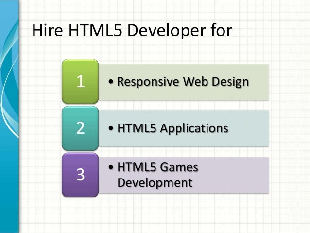 HTML5 Developer, Hire HTML5 Developer India