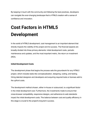 HTML5 Development Benefits, Features and Cost For 2024.pdf