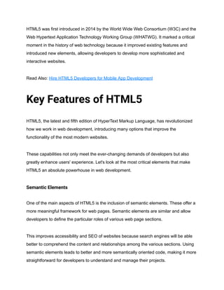 HTML5 Development Benefits, Features and Cost For 2024.pdf