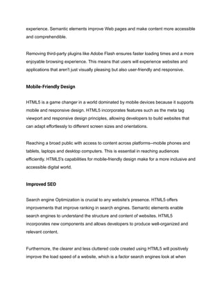 HTML5 Development Benefits, Features and Cost For 2024.pdf