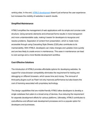 HTML5 Development Benefits, Features and Cost For 2024.pdf