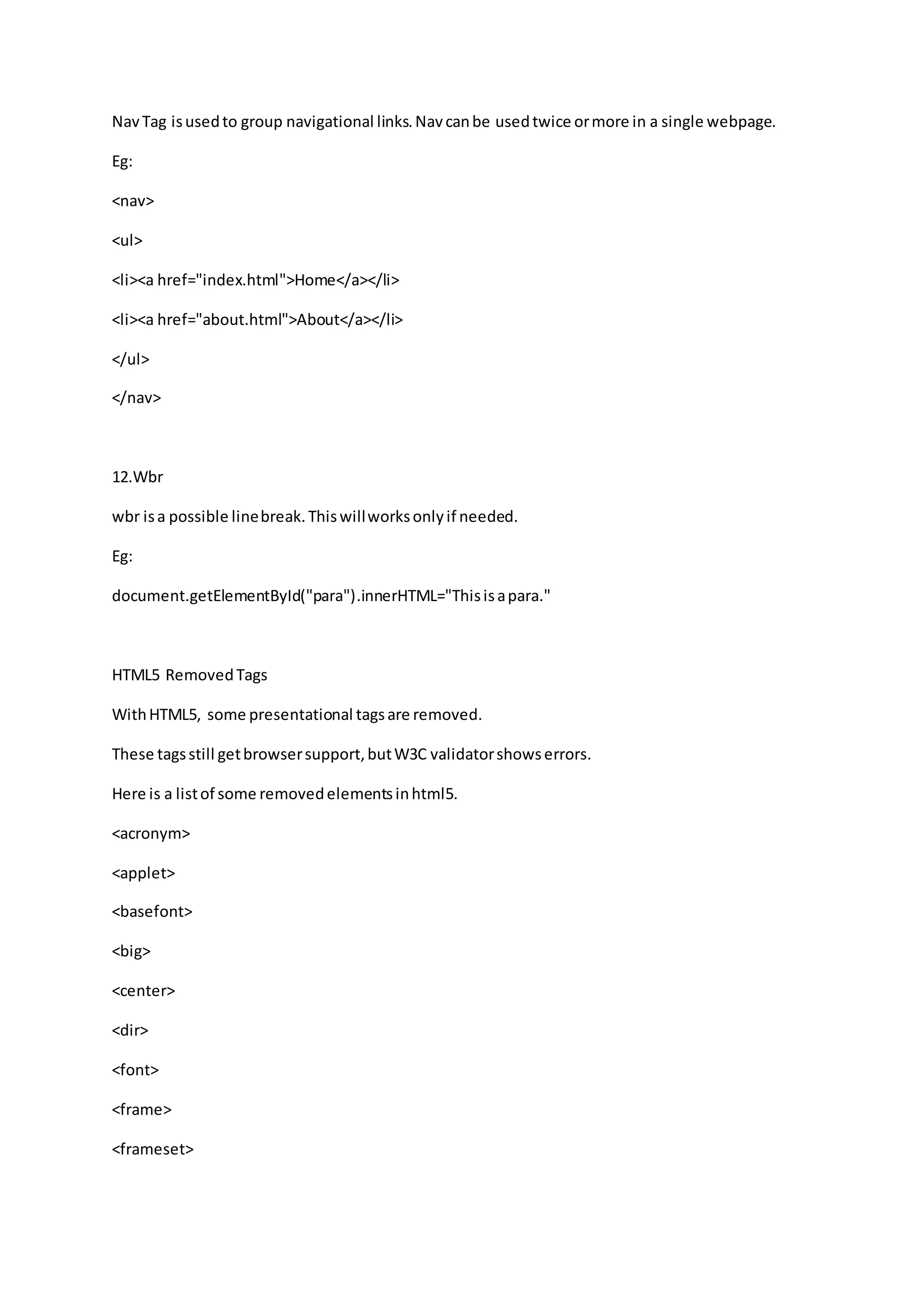 Html5 examples | PDF