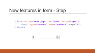 HTML5 form - News tags and attributes | PPT