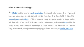 HTML5 (Hypertext Markup Language) for Mobiles.pptx