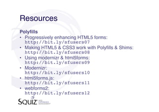 Html5 Forms in Squiz Matrix - Dave Letorey | PPT