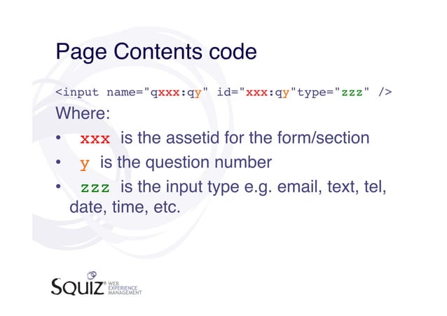 Html5 Forms in Squiz Matrix - Dave Letorey | PPT