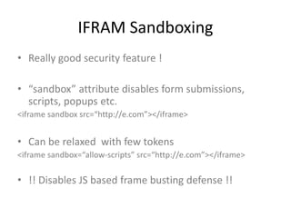 Html5 for Security Folks | PPT