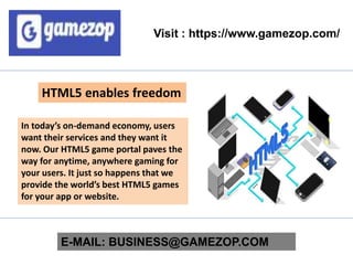 Html5 games | PPTX | Mobile Games | Video Gaming