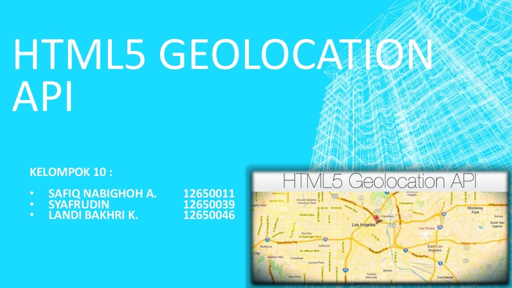 Html5 Geolocation Api 7947
