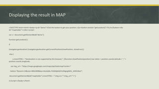 Html 5 geolocation api | PPTX