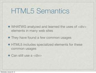 Html5 intro | PDF | Web Design and HTML | Internet