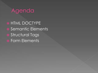HTML5 introduction | PPTX | Web Design and HTML | Internet