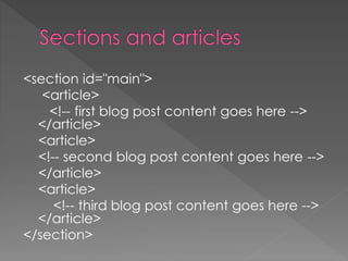 HTML5 introduction | PPTX | Web Design and HTML | Internet