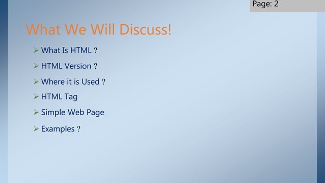 Html5 Introduction For Beginners Ppt