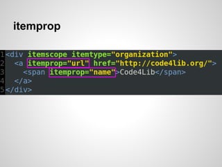 HTML5 Microdata and Schema.org