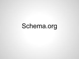 HTML5 Microdata and Schema.org