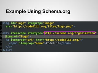HTML5 Microdata and Schema.org